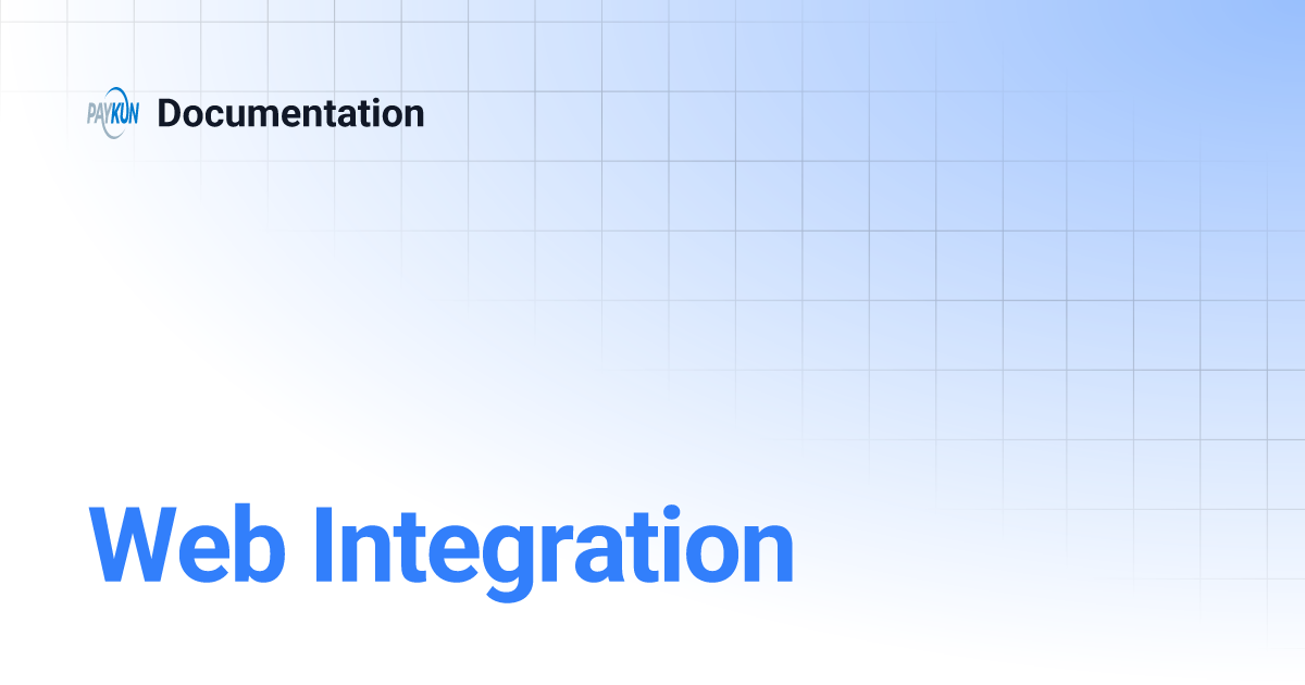 Web Integration | Documentation